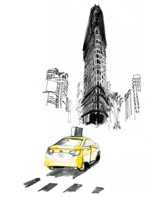 Travel - Illustrating Nyc - Madison House Commission - Caroline Tomlinson