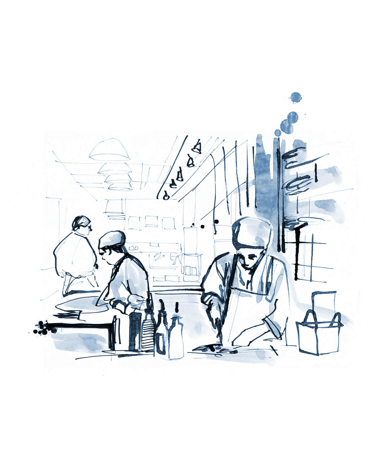 People Illustrated – NYC for Madison House - Caroline Tomlinson